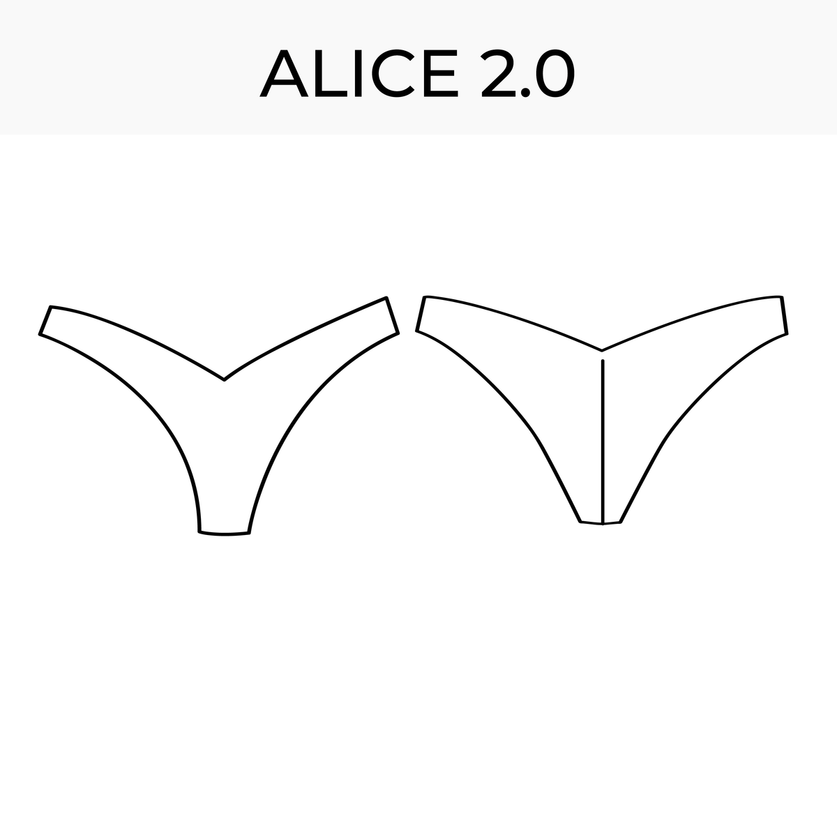 Bikini bottom pattern Alice 2.0 - DIY Bikini Sewing Pattern — Bikini ...