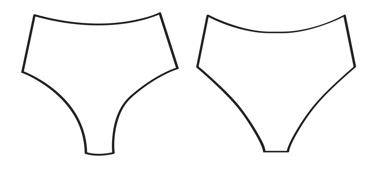 Bikini bottom pattern Porto - Bikini Sewing Pattern - Bikini Design Club