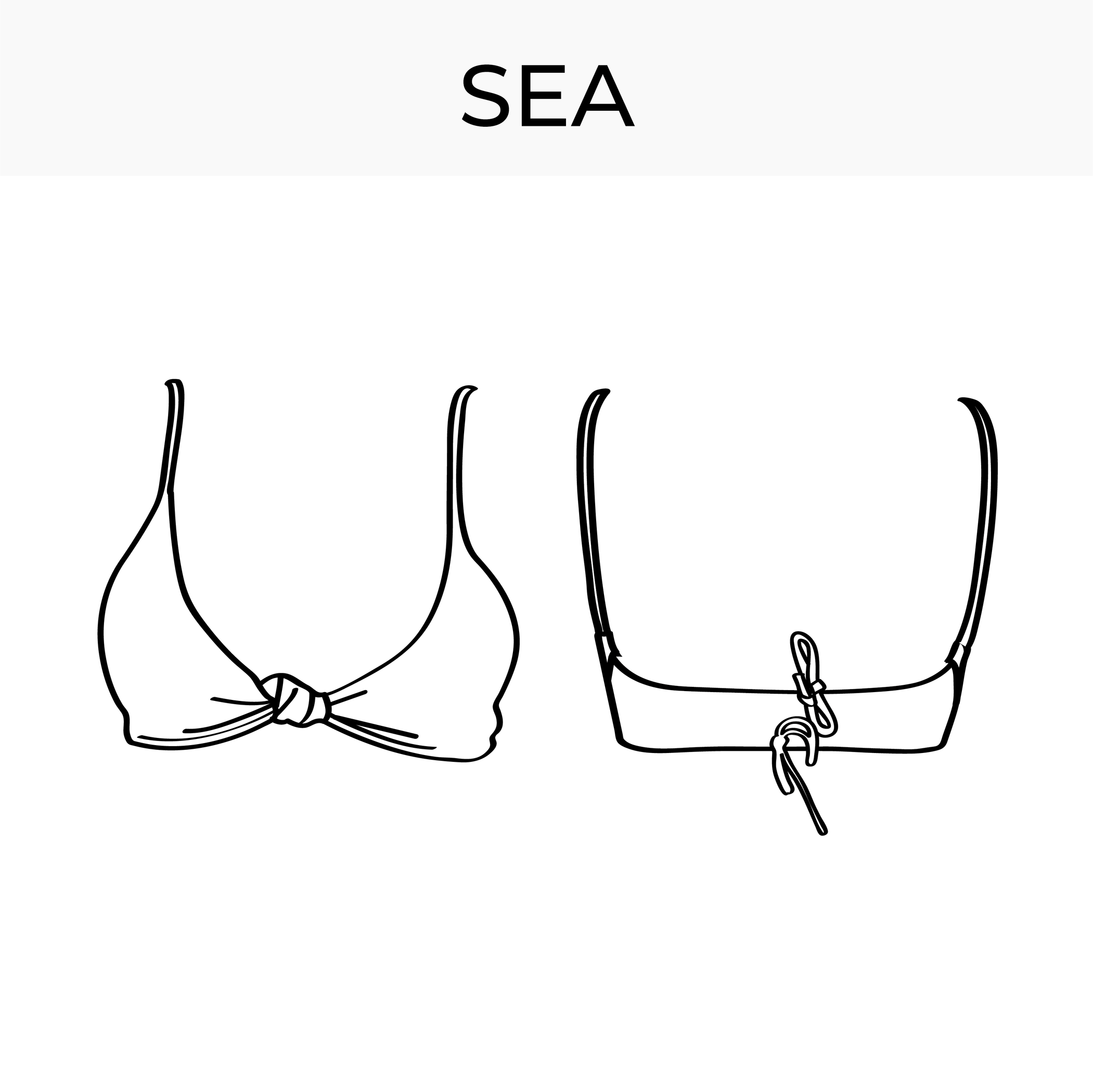Bikini pattern top Sea - DIY Bikini Sewing - Bikini Design Club