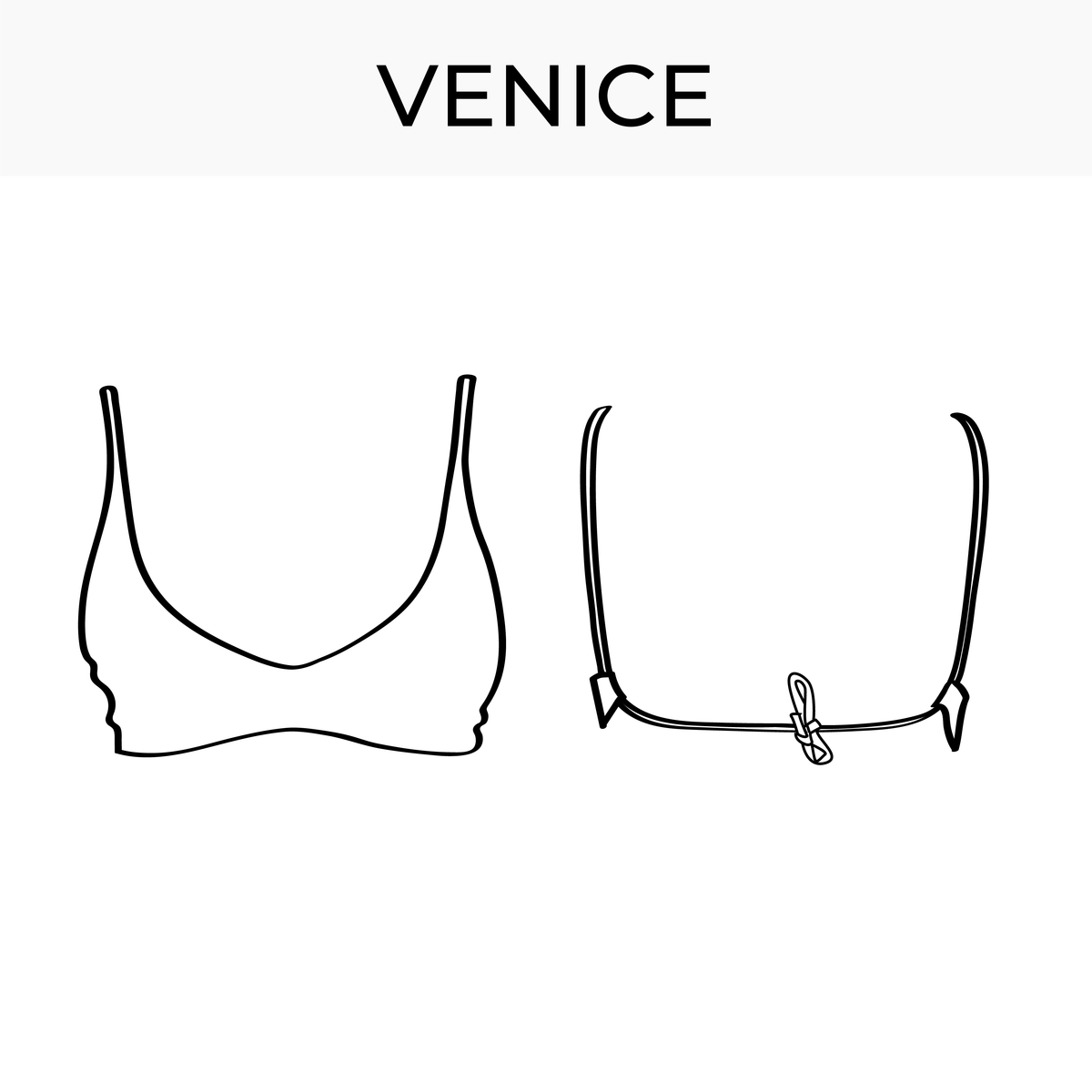 Bikini pattern top Venice - Bikini Sewing Pattern - Bikini Design Club