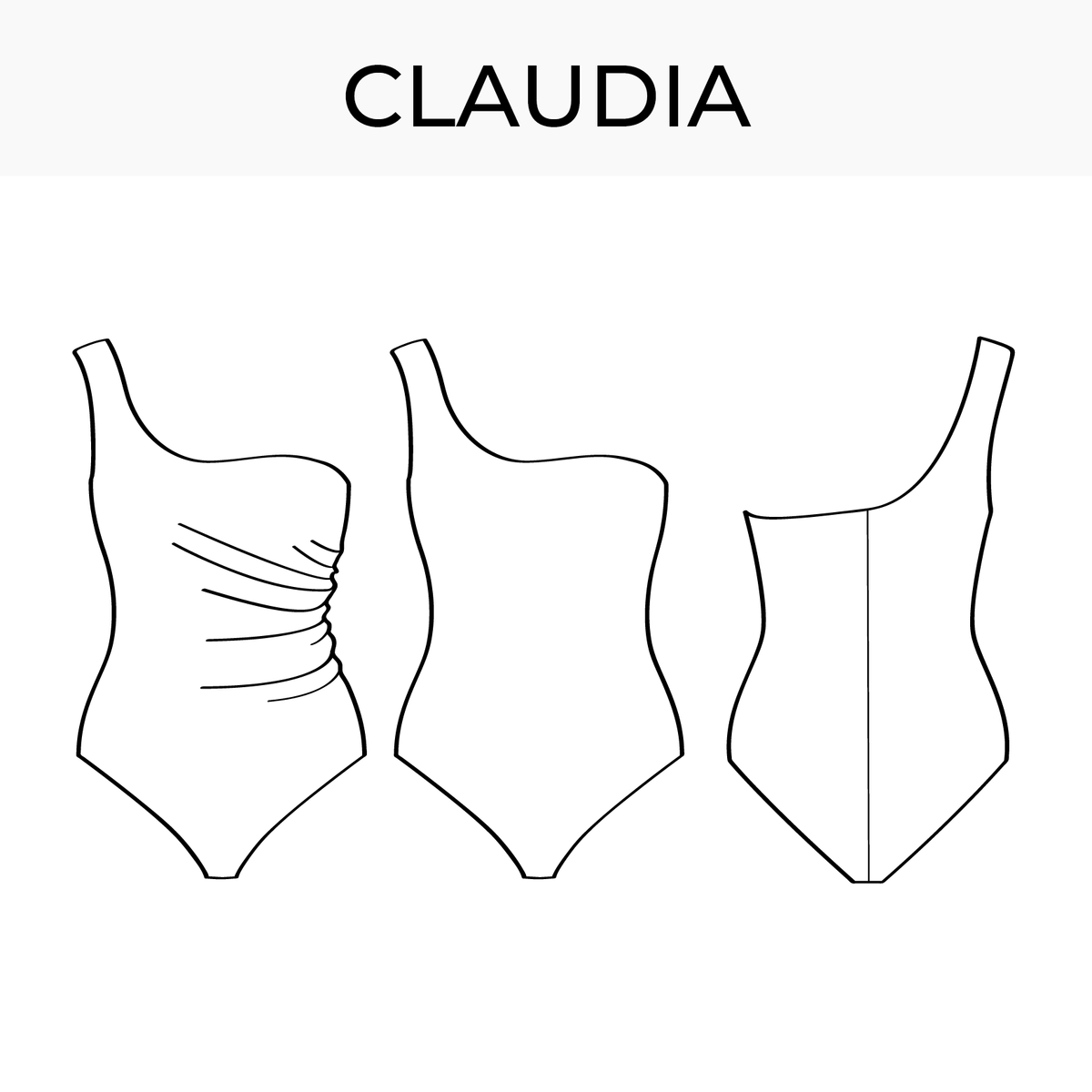Swimsuit pattern CLAUDIA W/ BUILT in Bra - TUTORIAL - DIY bikini ...