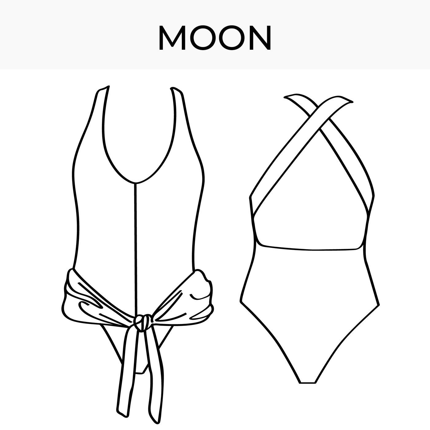 Swimsuit pattern Moon - DIY Swimsuit — Bikini Design Club